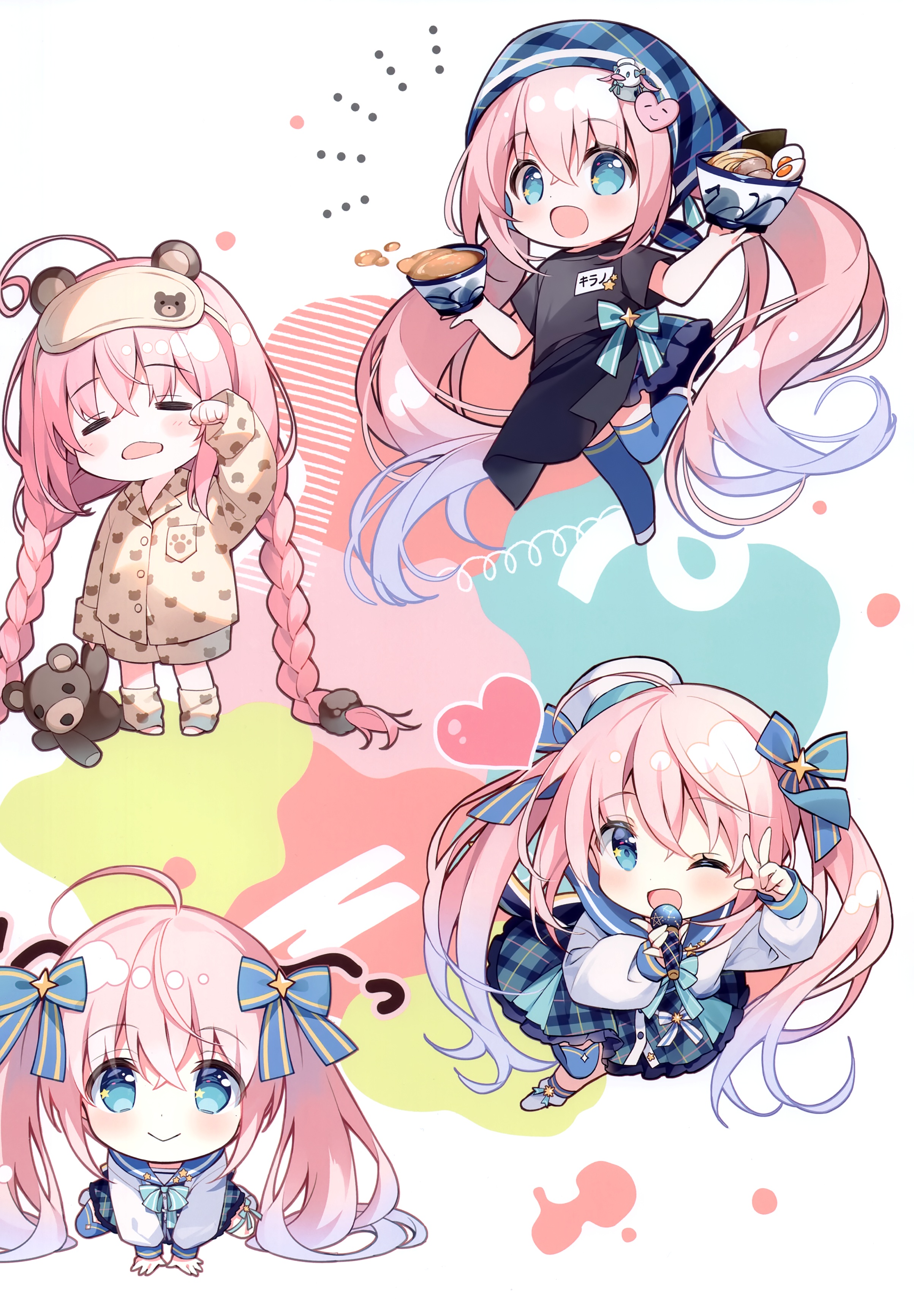 chilly polka suimya chibi pajama seifuku thighhighs | #1021118 | yande.re